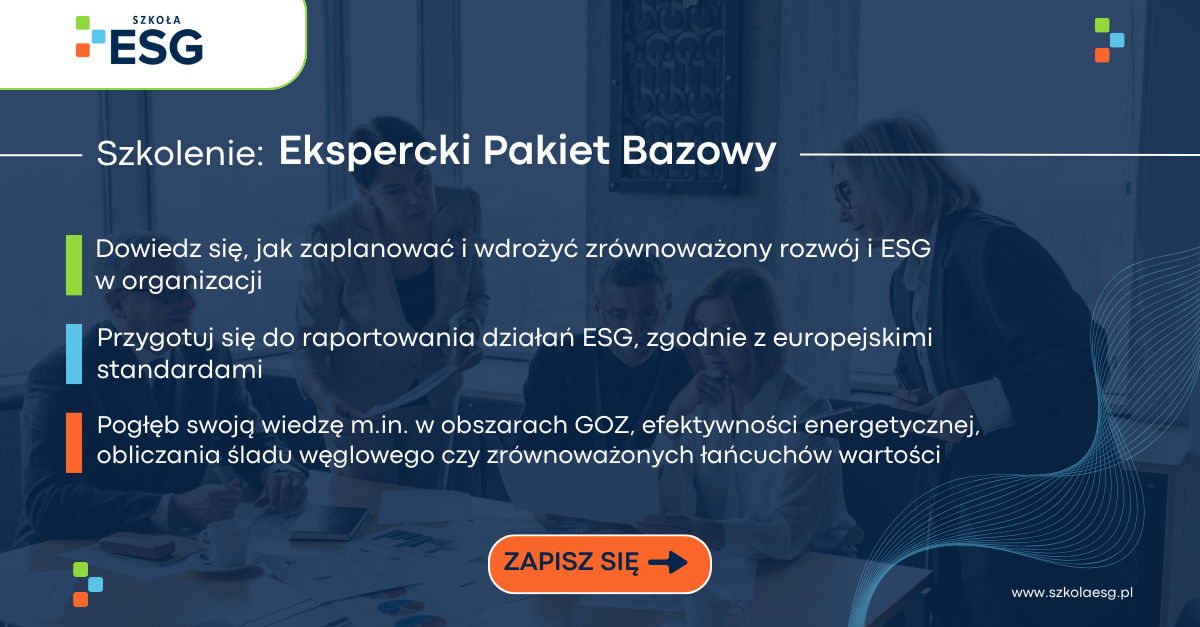 Szkolenie ESG Ekspercki Pakiet Bazowy - ESG 360° - ESG